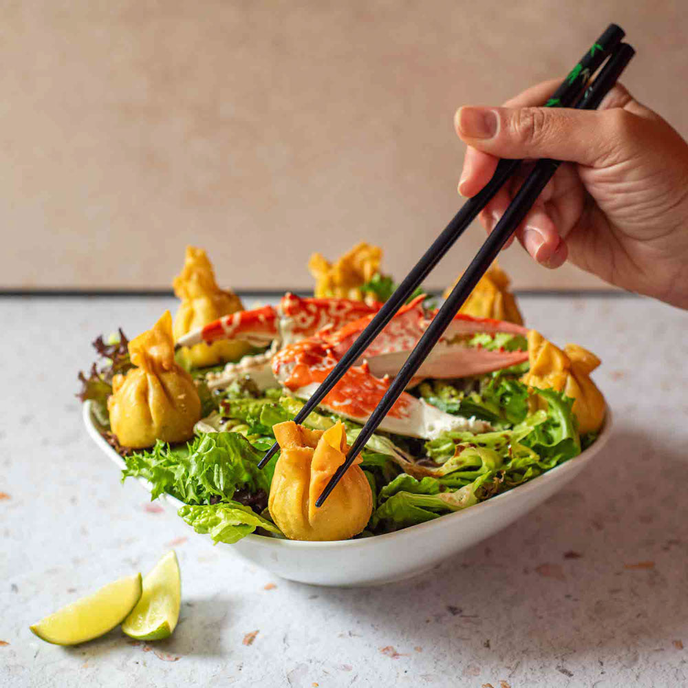 ΠΟΥΓΚΑΚΙΑ WON TON ΜΕ ΛΑΧΑΝΙΚΑ ΚΑΙ ΓΑΡΙΔΑ | INTERFOOD